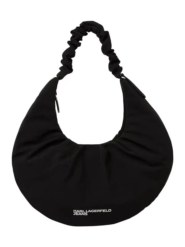 KL JEANS Jeans Gathered Hobo Bag - Black