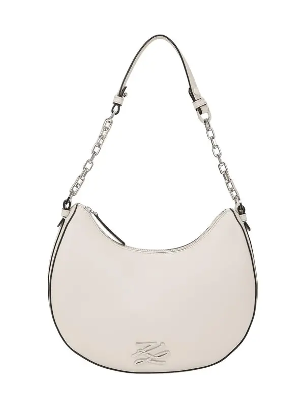 Karl Lagerfeld K/autograph Moon Shoulder Bag - Cement