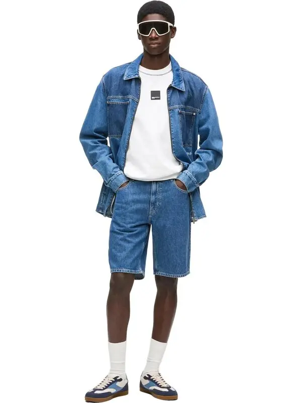 KL JEANS Jeans Regular Fit Denim Shorts - Mid Blue Stone