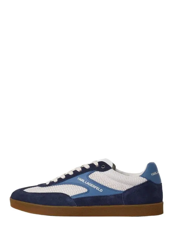 KL JEANS Jeans Kandidate Mixed-material Lace-up Sneakers - Navy