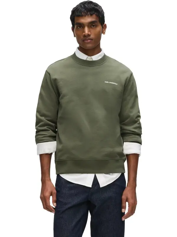 Karl Lagerfeld Rue St-guillaume Crewneck Sweatshirt - Thyme