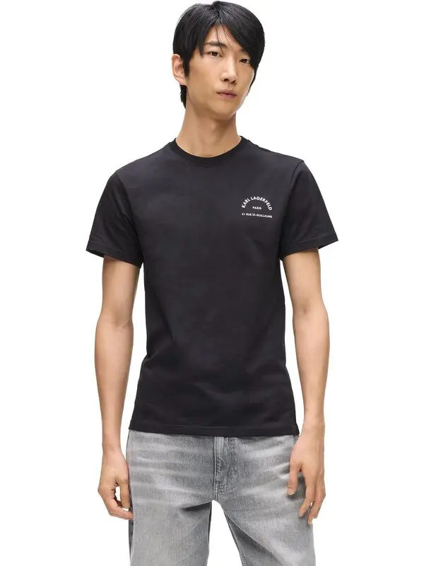 Karl Lagerfeld Rue St-guillaume Slim T-shirt - Black