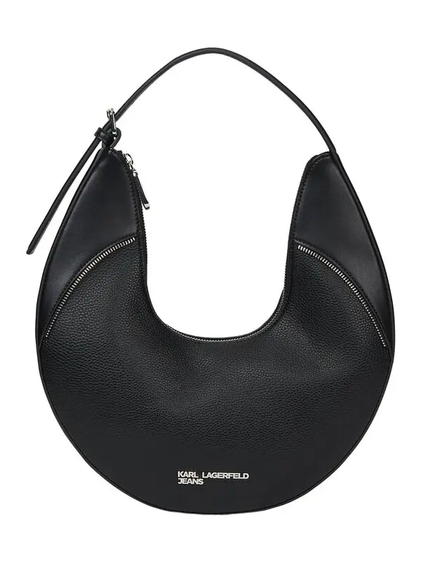 Karl Lagerfeld Rebel Hobo Bag - Black