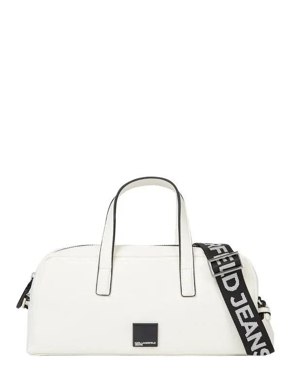 KL JEANS Jeans Box Logo Bowling Bag - Egret