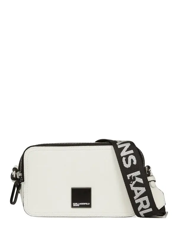 Karl Lagerfeld Jeans Box Logo Camera Bag - Egret