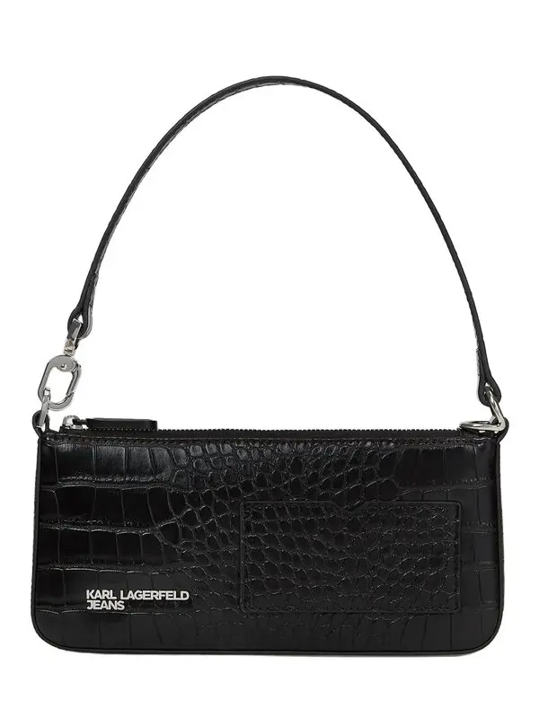KL JEANS Jeans Transformable Croco Pouch - Black