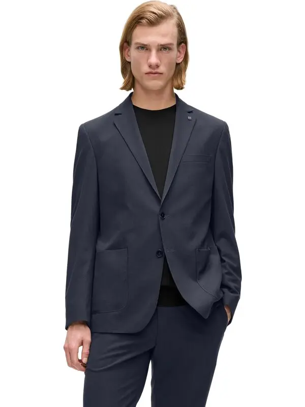 Karl Lagerfeld Patch Pocket Blazer - Navy