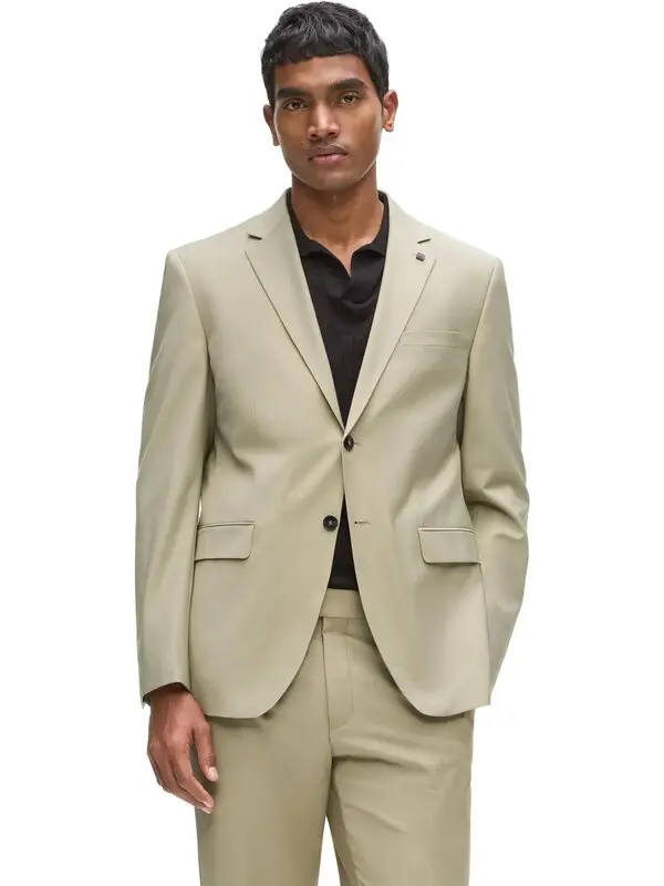 Karl Lagerfeld Slim-fit Blazer - Khaki