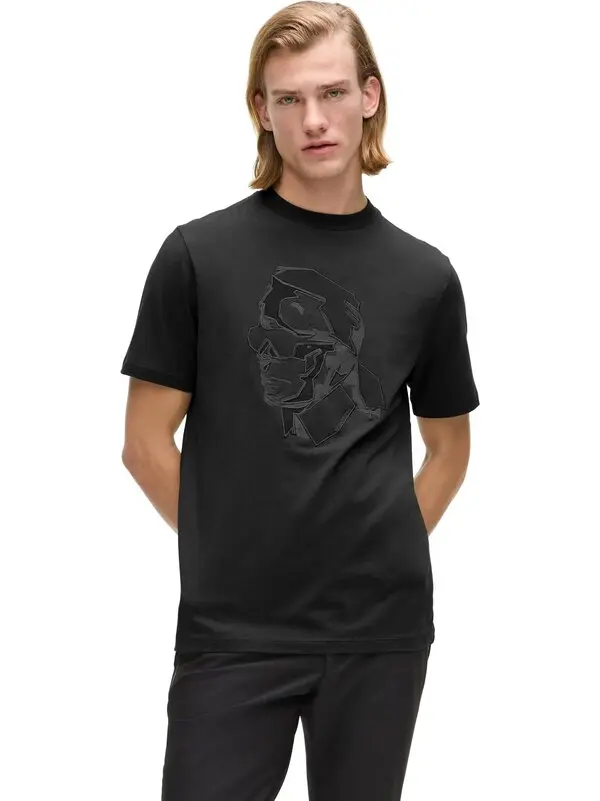 Karl Lagerfeld Tonal Karl Print T-shirt - Black