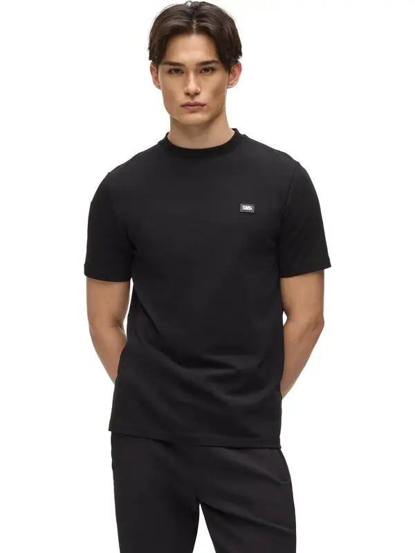 Karl Lagerfeld Logo Patch T-shirt - Black
