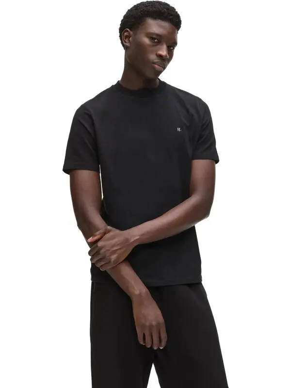 Karl Lagerfeld Metal Monogram T-shirt - Black