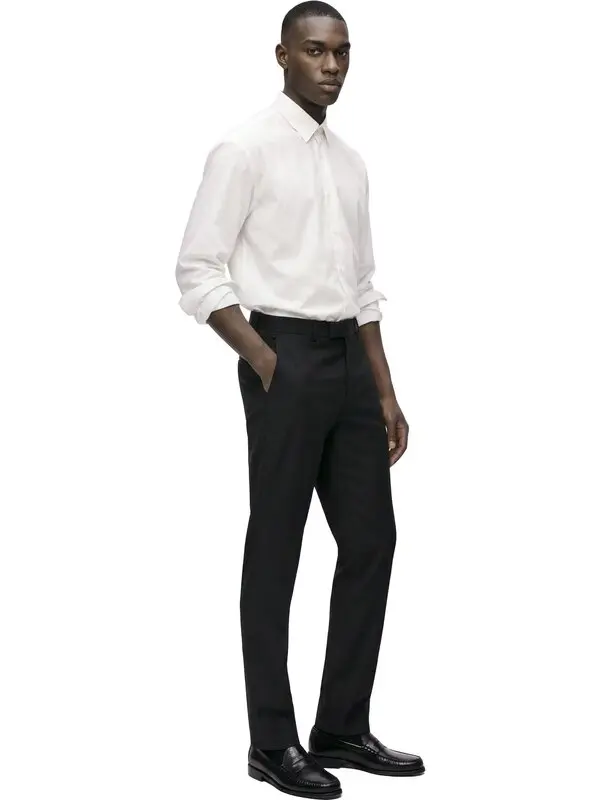 Karl Lagerfeld Slim-fit Tailored Pants - Black