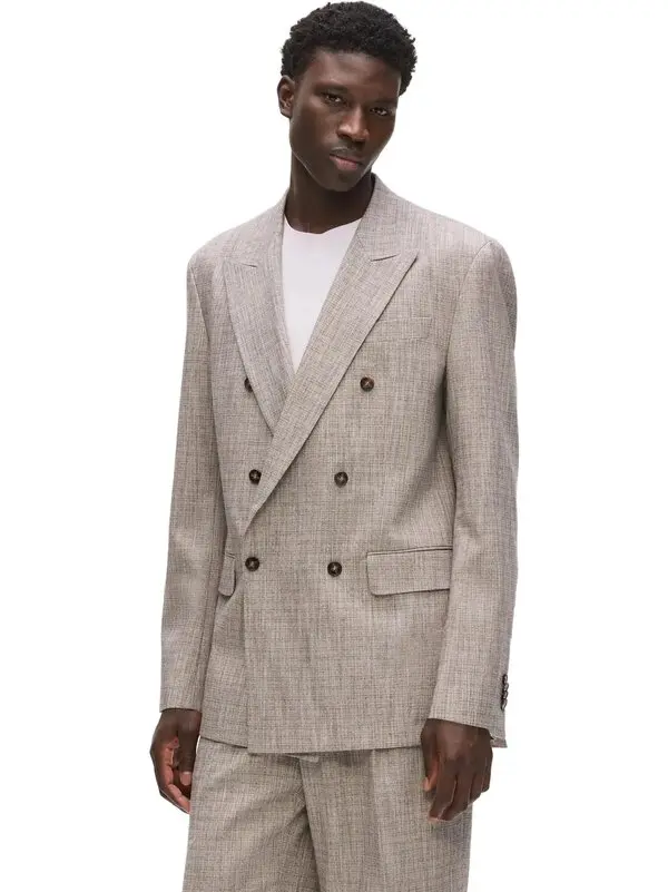 Karl Lagerfeld Double-breasted Blazer - Brown