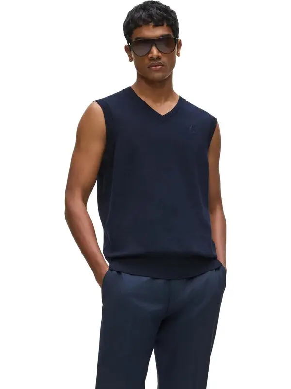 Karl Lagerfeld Kameo Knit Vest - Navy