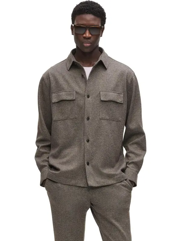 Karl Lagerfeld Patch Pockets Shirt - Brown
