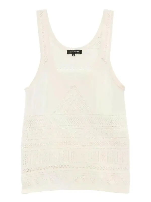Barbara Bui Openwork Knit Tank Top - Neutrals