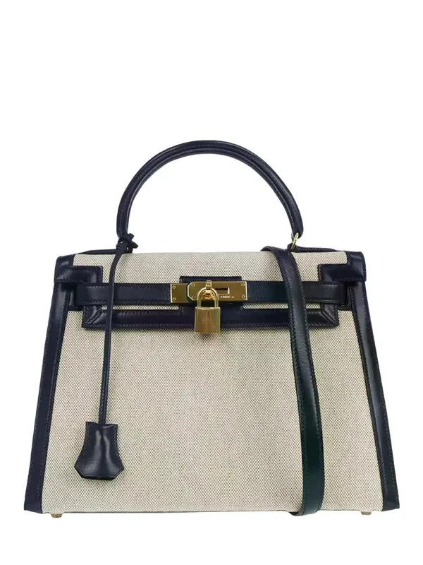 Hermès 1990 Sellier 28 Kelly Bag - Neutrals