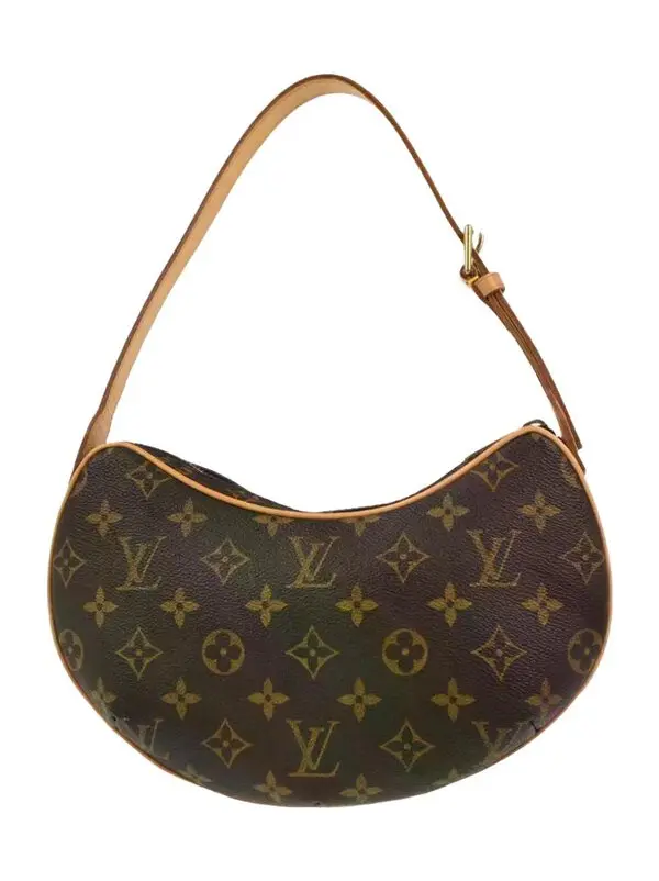 LOUIS VUITTON Monogram Pm Croissant Shoulder Bag - Brown