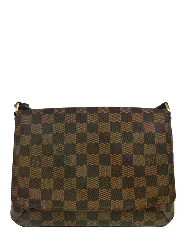 LOUIS VUITTON Musette Tango Damier Ebene Crossbody Bag - Brown