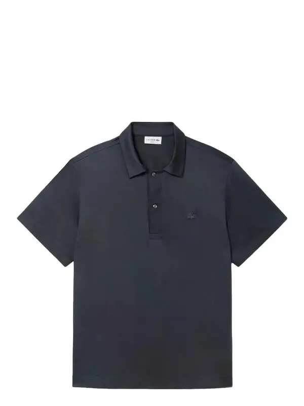 Lacoste Logo-patch Polo Shirt - Grey
