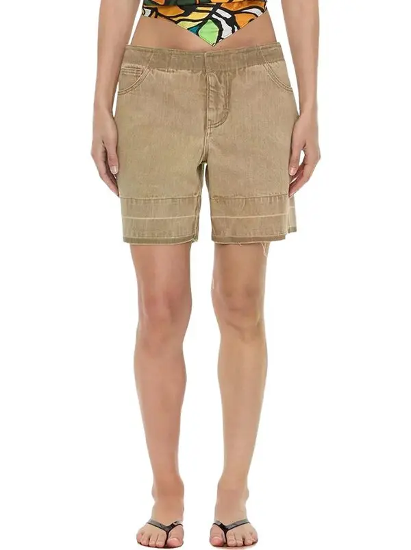 Christopher Esber Deconstructed Raw-cut Shorts - Neutrals