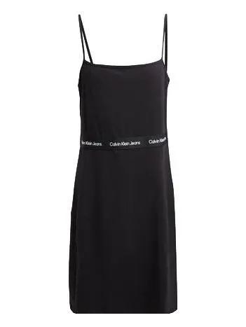 Calvin Klein Cotton Elastane Bodycon Mini Dress - Black