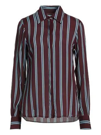 OTTOD'AME Viscose Striped Shirt - Red