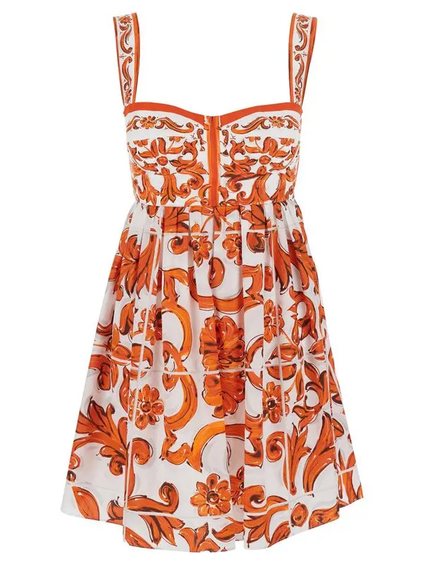 Dolce & Gabbana Maiolica Mini Dress - Multicolor