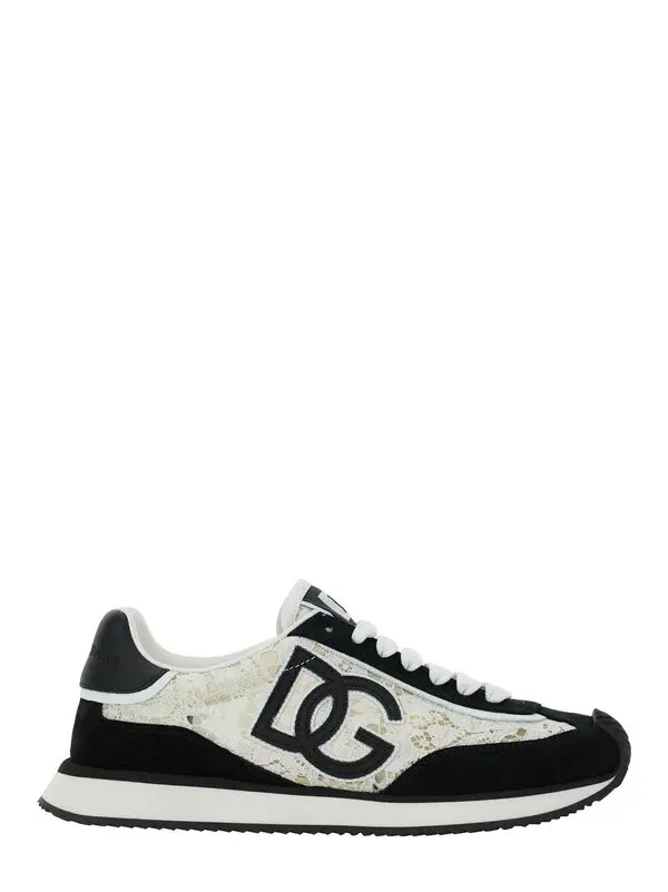 Dolce & Gabbana Low Top Lace Detail Sneakers - Multicolor