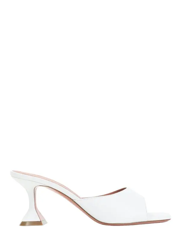 Amina Muaddi Lupita Slipper 70 In Smooth Leather - White