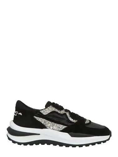 TOSCA BLU Leather And Textile Fiber Low-top Sneakers - Black