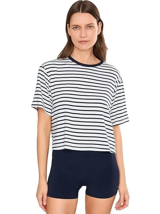Splits59 Oversized Striped Jersey Tee - Gray