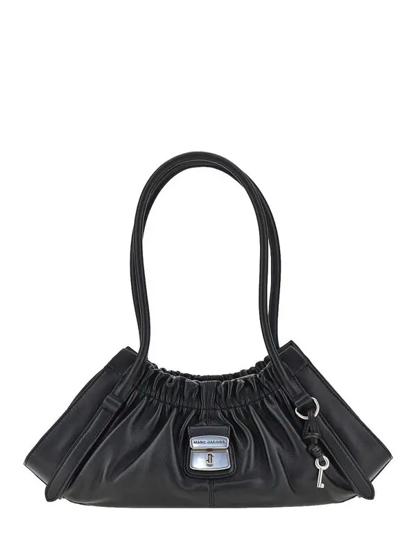 Marc Jacobs Cristina Nappa Leather Shoulder Bag - Black