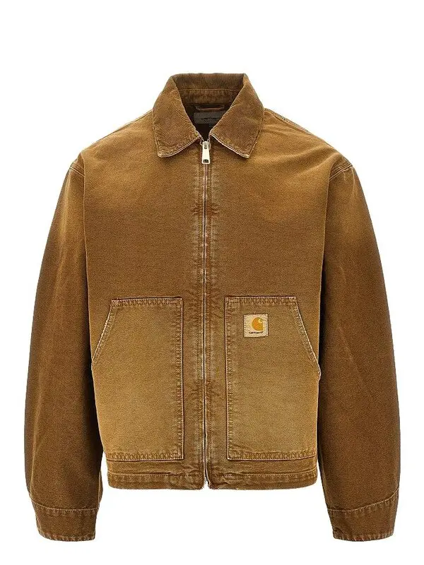 Carhartt Work In Progress Detroy Denim 'arcan' Jacket - Brown