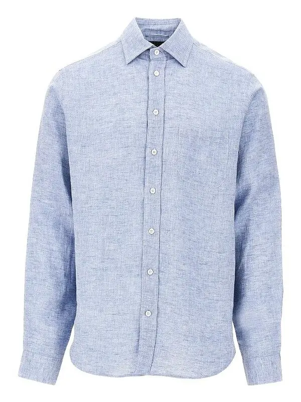 Sease Inen Cassic Bd Shirt - Blue