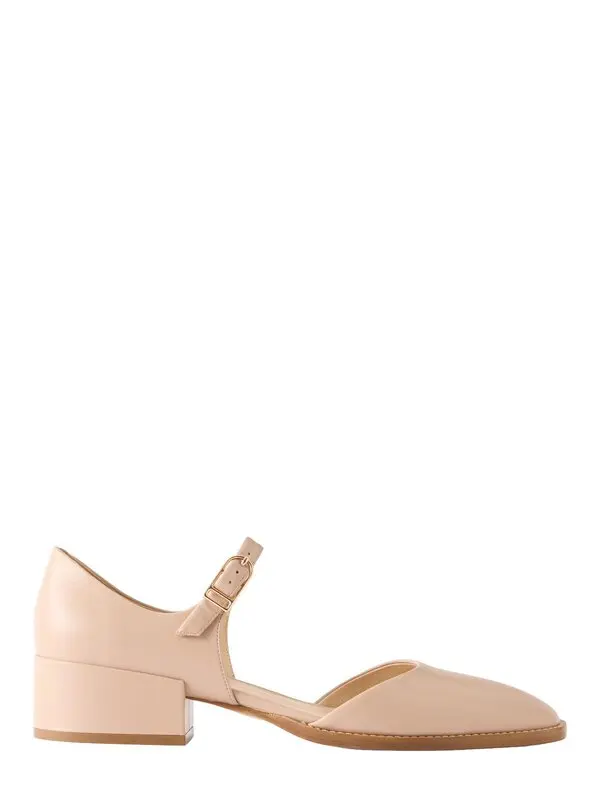 Gabriela Hearst Riley Patent Leather Mary Jane Flats - Neutrals