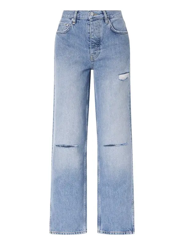 ANINE BING Roy Straight-leg Jeans - Blue