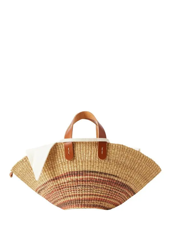 Muuñ Muñ Pacha Raffia Tote Bag - Neutrals
