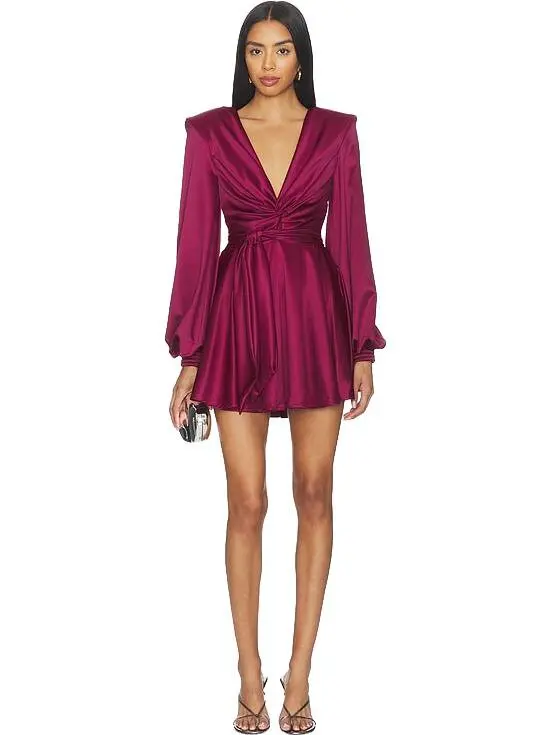 ZHIVAGO The Fading Hour Mini Dress - Plum