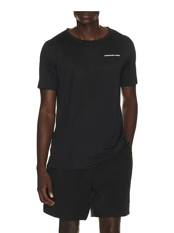 PARADISE ZERO Featherweight Short Sleeve Tee - Black