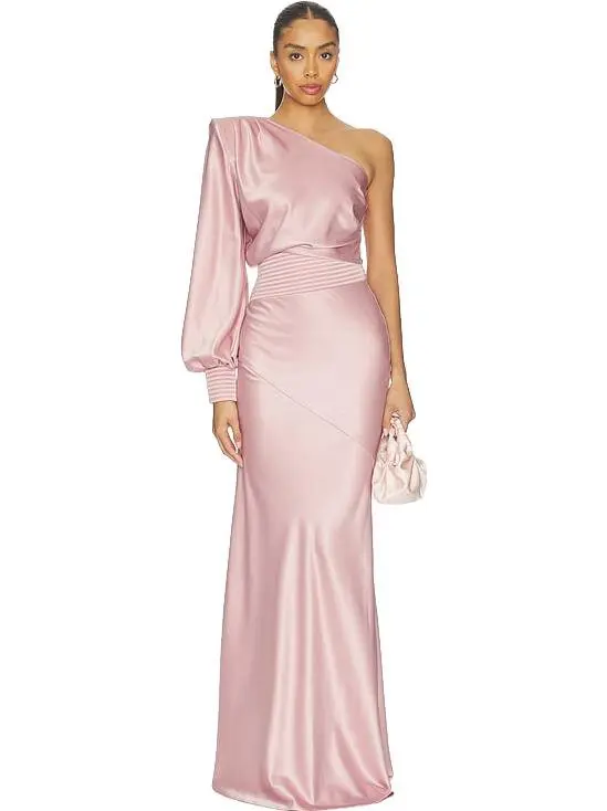 ZHIVAGO One-shoulder Gown - Blush