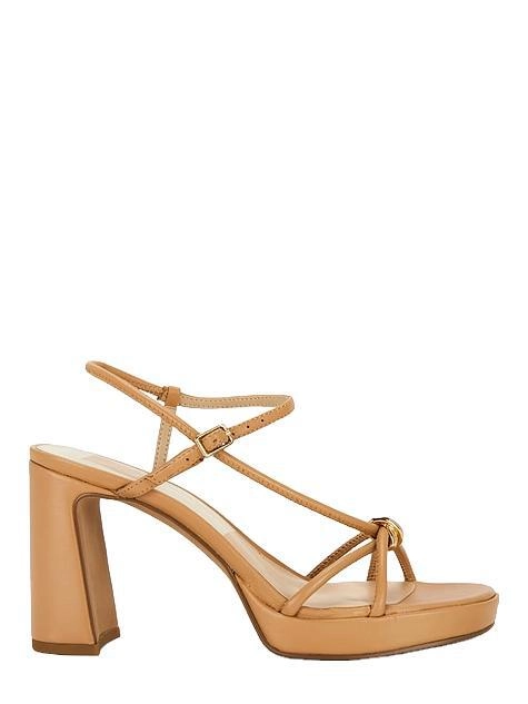 Dolce Vita Odete Platform Block Heel Sandals - Light Tan