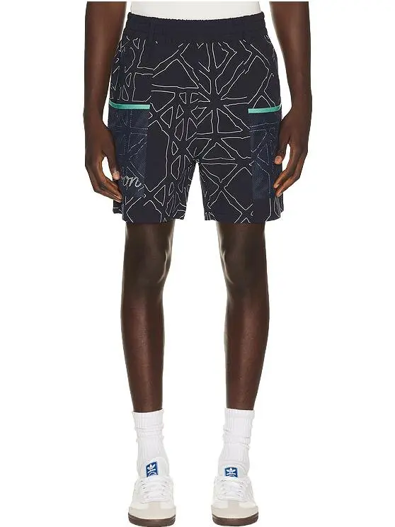 MALBON Mesh Basket Shorts - Midnight