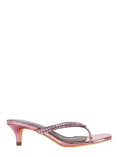 Superdown Anika Embellished Stiletto Heel - Pink