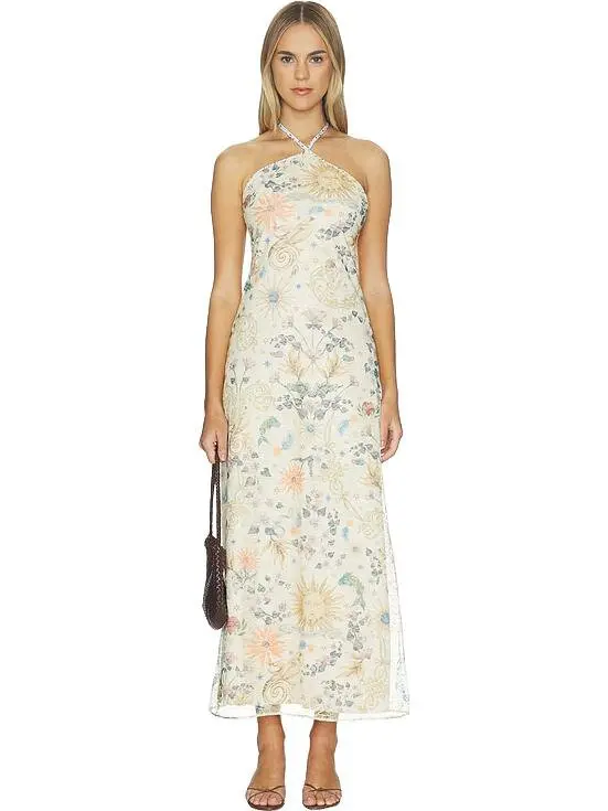 Agua Bendita Sari Solstice Dress - Multicolor