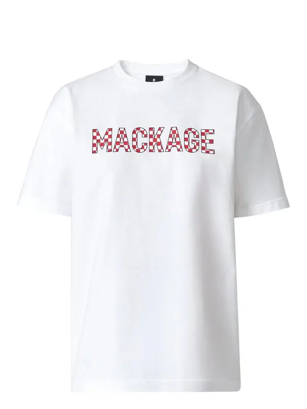 Mackage Organic Cotton Logo Print T-shirt - White Multi