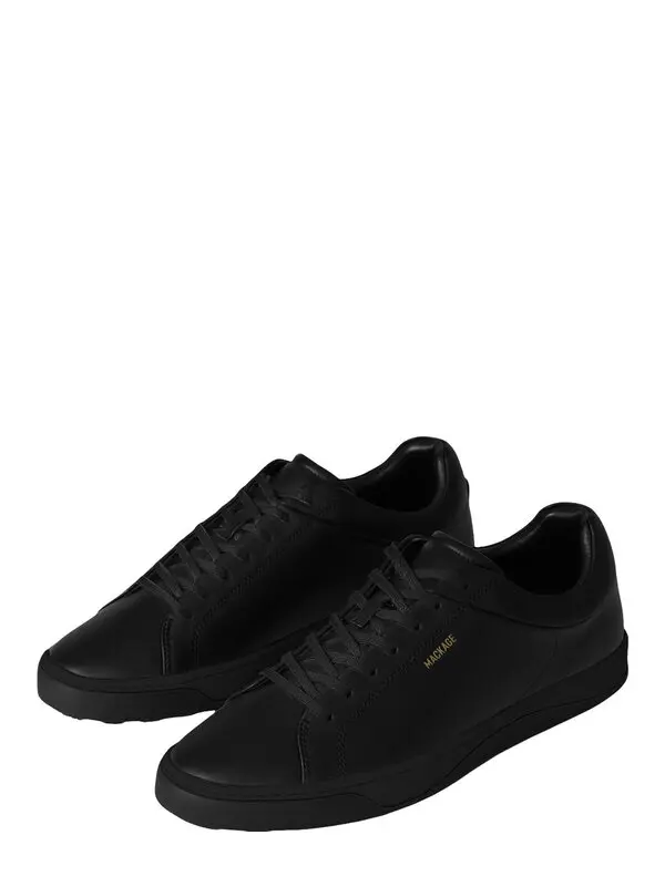 Mackage Luka-01 Leather Low-top Sneakers - Black