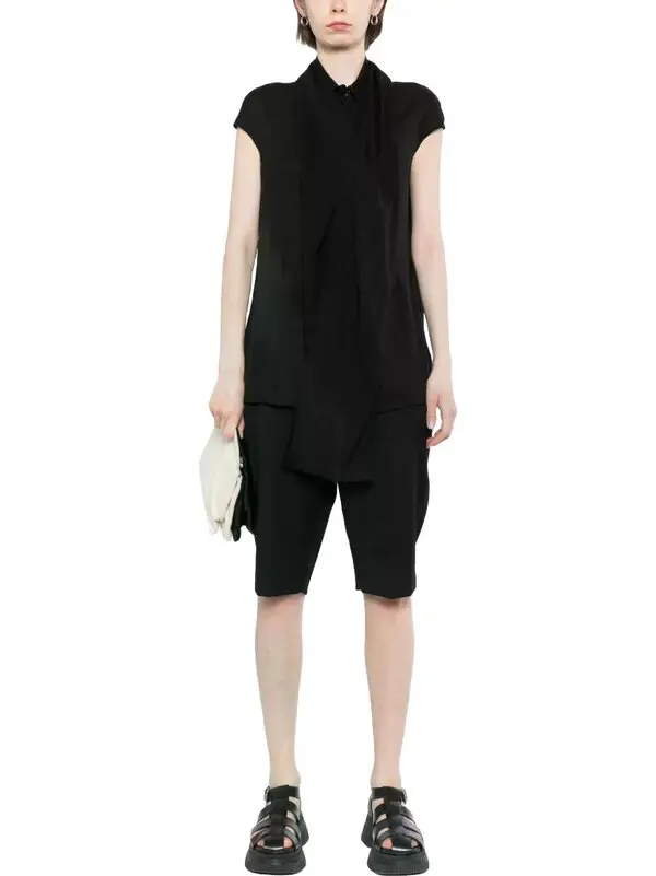 Yohji Yamamoto Draped Shirt - Black
