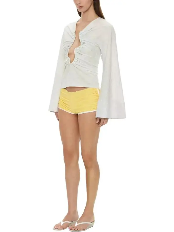 Christopher Esber Salacia Ruched Top - Grey