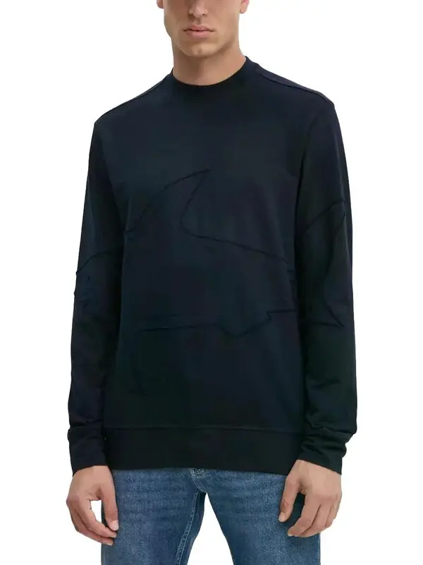 Paul & Shark Logo Embellished Sweatshirt - Blue